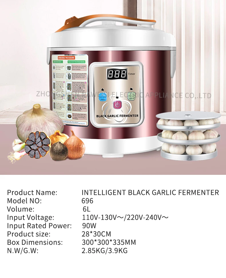 Naweisi Household Black Garlic Machine 12 Days Make Black Garlic 5 l /6 ...