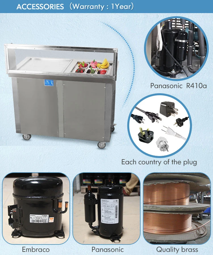 Kolice Frying Ice Pan Machine - High Productivity & Quality