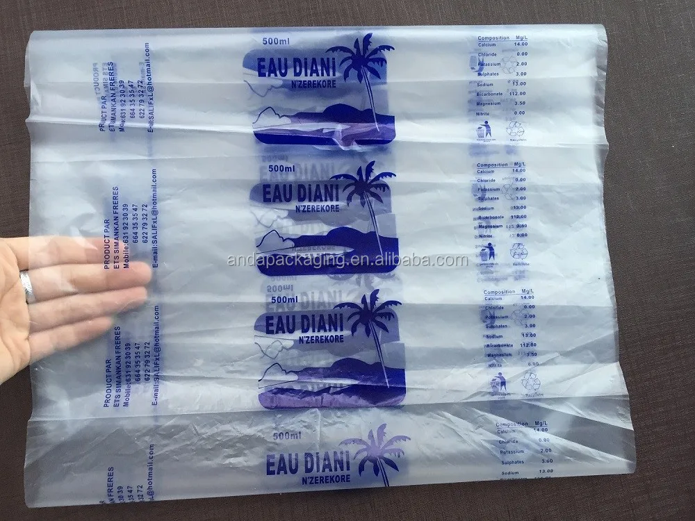Ldpe Water Sachet Packaging Film Roll - Buy Ldpe Water Sachet Plastic ...