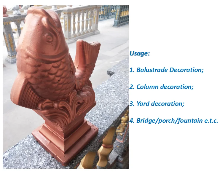 ABS Plastic Fish Statue Molds for Decorative Gardens