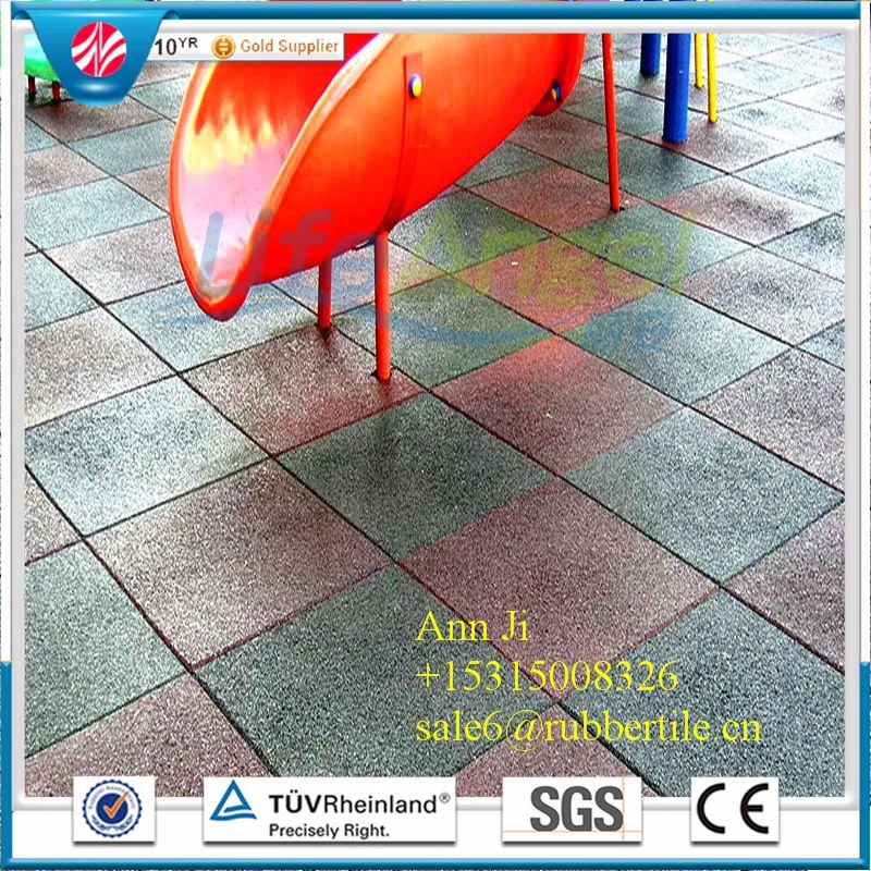 Parks Water Permeable Rubber Mats - Recycled Backyard Tiles