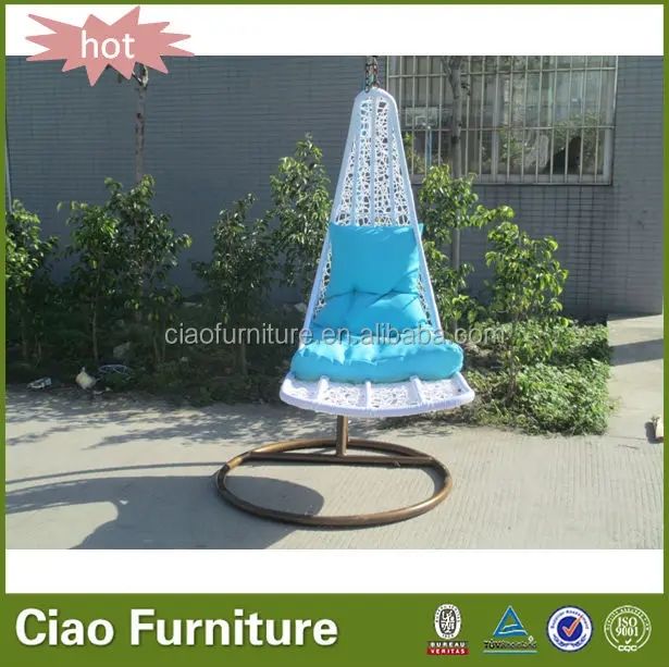 Outdoor Adult Swing Garden Moon Shape Rattan Hanging Chair - Buy ...