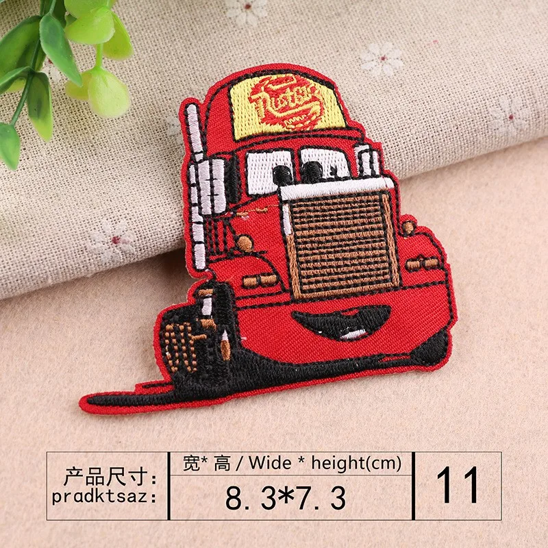 Cartoon Cars And Other Vehicles Iron On Embroidery Patch For Clothing ...
