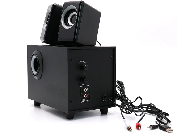 3 Inch Usb Power Bass Pc/computer Speaker 2.1 Speaker With Subwoofer ...