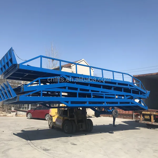 CE Container Load Ramp Truck Unloading Equipment Mobile Yard Ramp