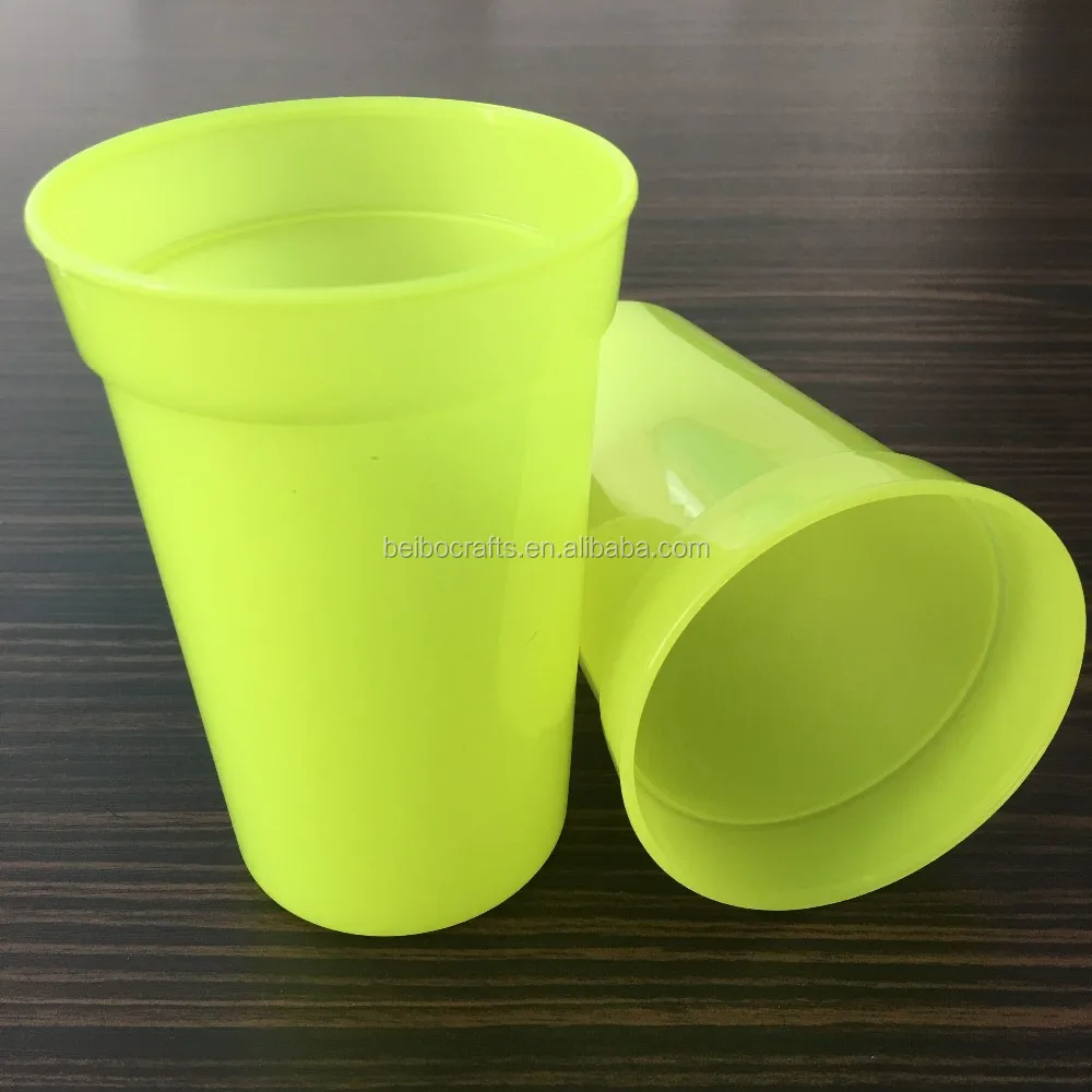 Customizable Luminous Plastic Cups - Eco-Friendly & Durable