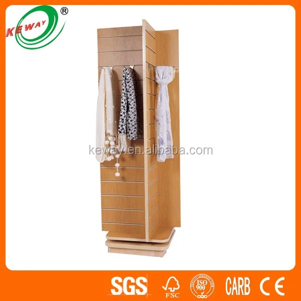Wooden Rotating T Shirt Display Fixture Stands - Buy Rotating Display ...