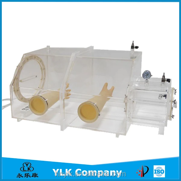Lab Bench Top Transparent Glove Box Used For Preparing Nano-materials ...
