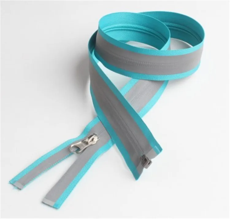 Customized 3# 7# Top Sale Many Colors Reflective Nylon Zipper Hidden ...