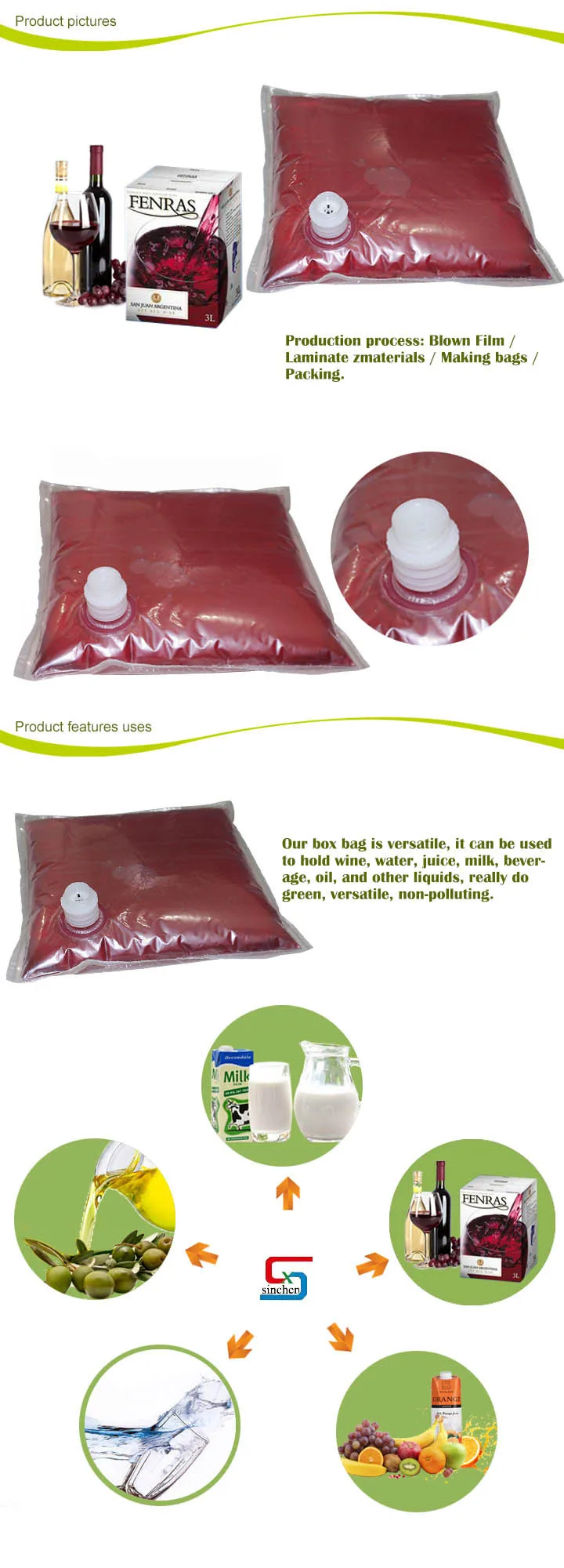 Vending Food Grade Plastic Syrup Bags Aseptic 5liter,10liter,15liter ...