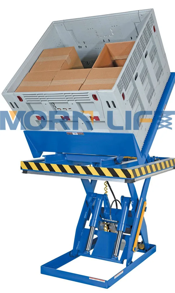 Electric Hydraulic Vertical Scissors Floor Level Air Tilter Table For ...