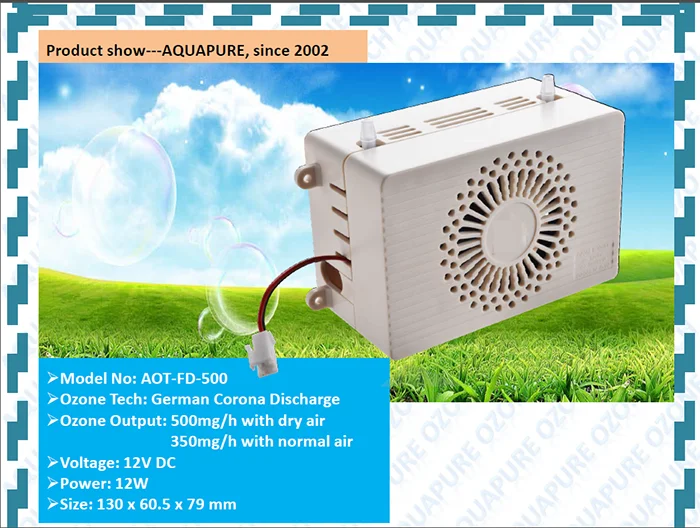 Aquapure 12V/24V DC 500mg Ozone Generator Module for Tap Water Purification