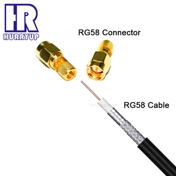 Rg58 Coaxial Cables With Sma Rg58 Cable Connectors - Buy Rg58,Rg58 ...