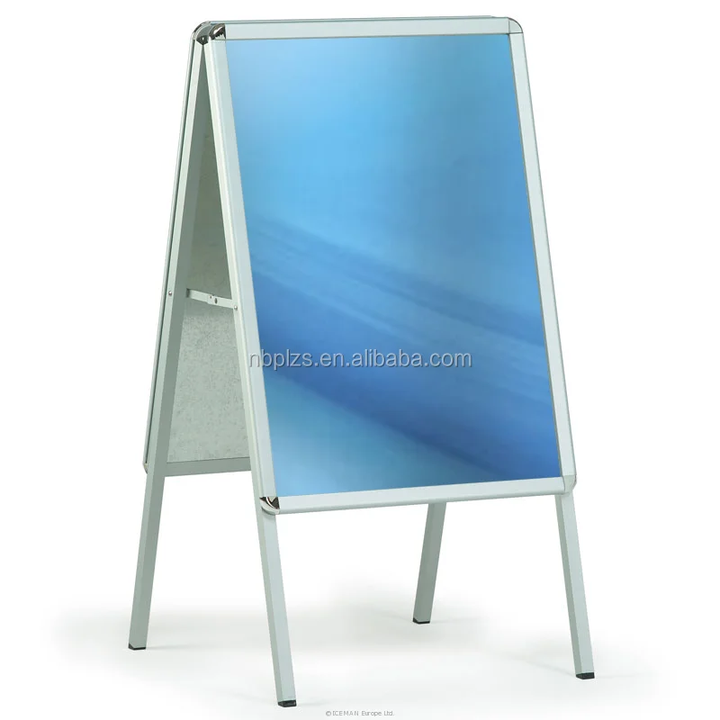 Outdoor Aluminum Standing Signboard With Snap A Frame Poster Stand ...