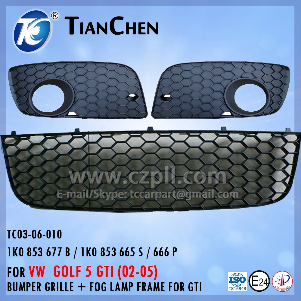 Bumper Grille For Gti / Air Vent Grille For Golf 5 Gti 1k0 853 677 B ...