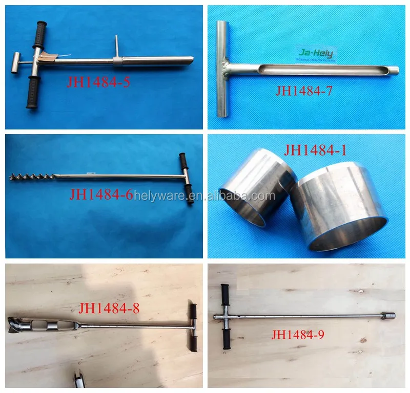 Stainless steel soil sampler Sampling Probe with sampling ring Core ...