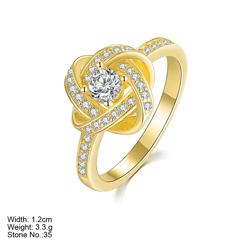 24k Gold Wedding Ring 925 Sterling Silver Jewelry Gold Ring Designs ...