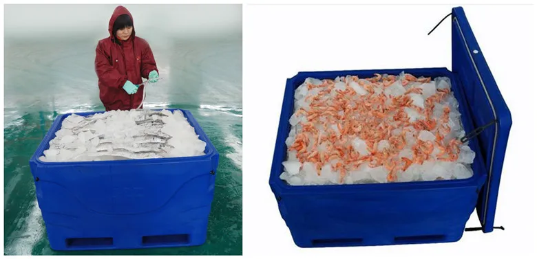Large Insulated Fish Cool Ice Box For Frozen Seafood Transport - Buy ...