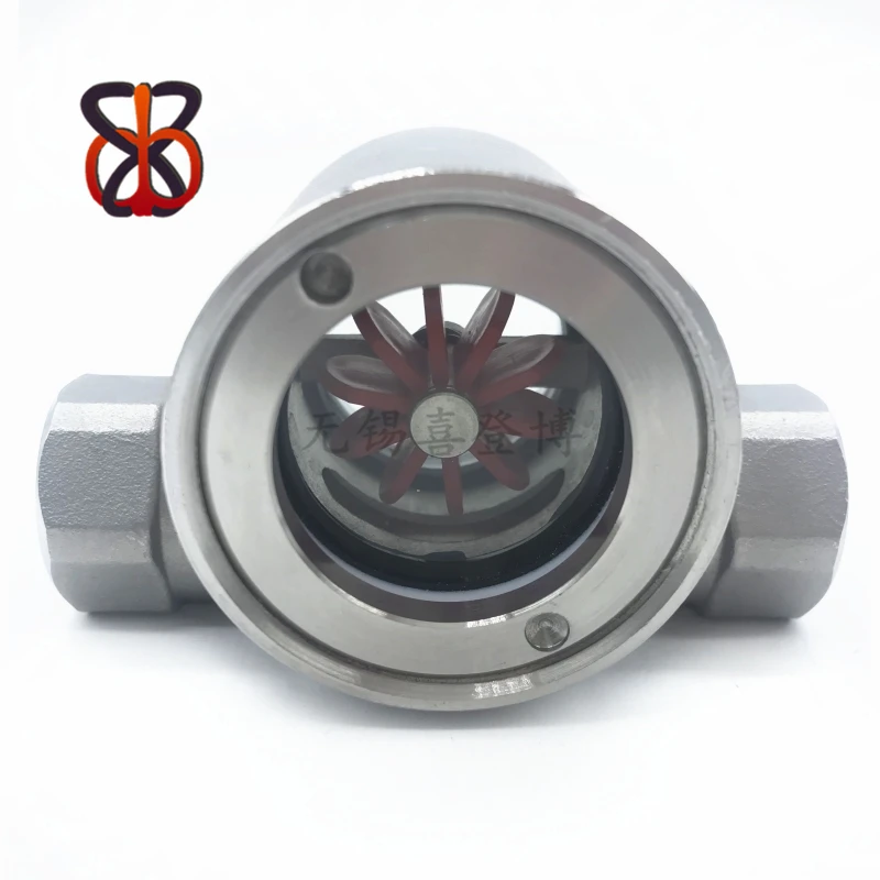 Impeller Water Flow Indicator Liquid Oil And Gas Observer 304 Stainless ...