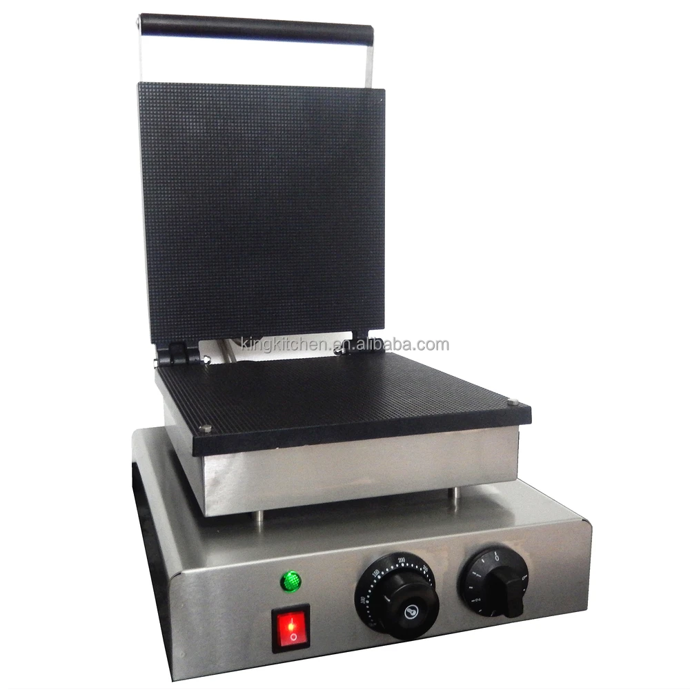 Commercial Dutch Syrup Waffle Cone Machine / Electric Crepe Cone Baker ...