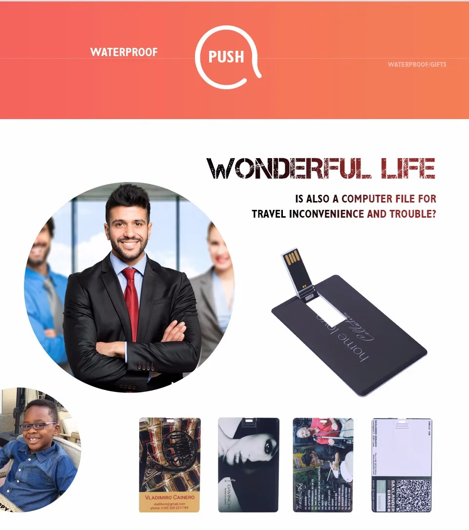 Promotional Gifts Wafer Usb Card 2gb 4gb 8gb 16gb Oem Custom Logo ...