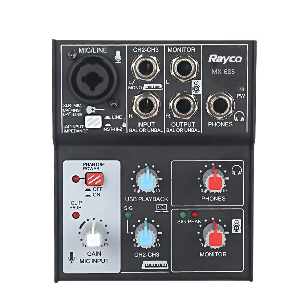 M Audio Mixer USB Interface for Small Concerts & DJ Sets