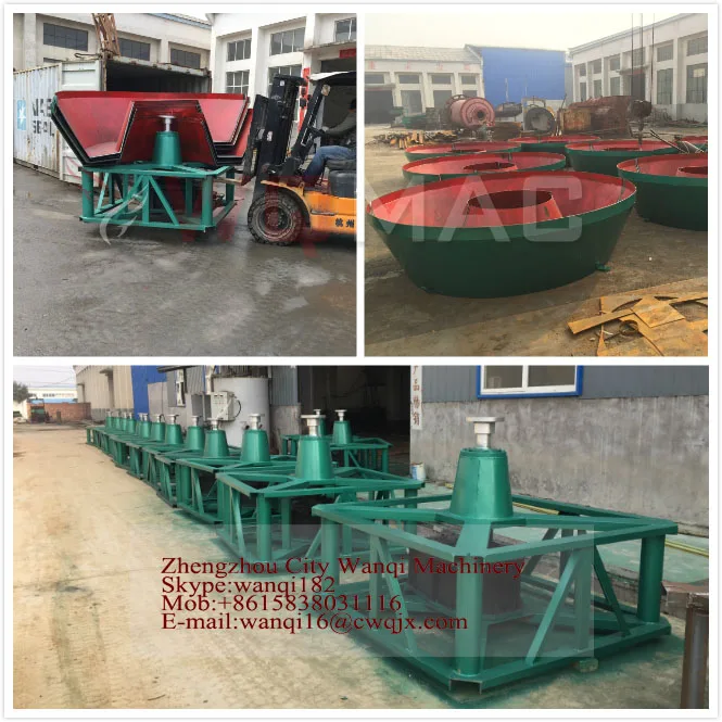 Wet Pan Grinding Machine/edge Runner Mill/gold Mining Machine With 10% ...