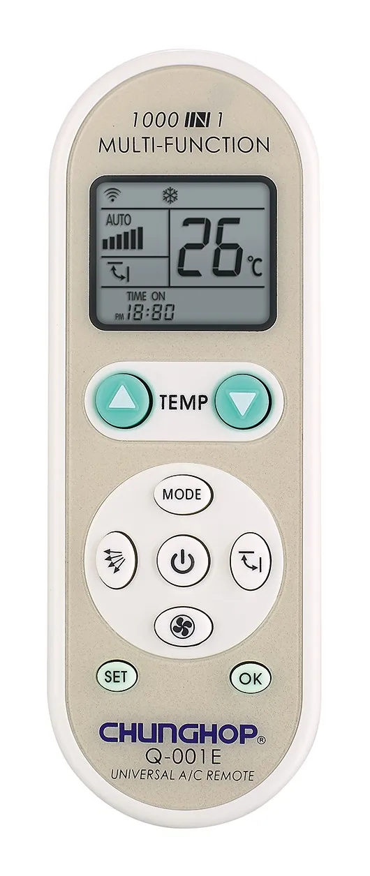 Chunghop Q-001E LCD Display Universal Air Conditioner Remote