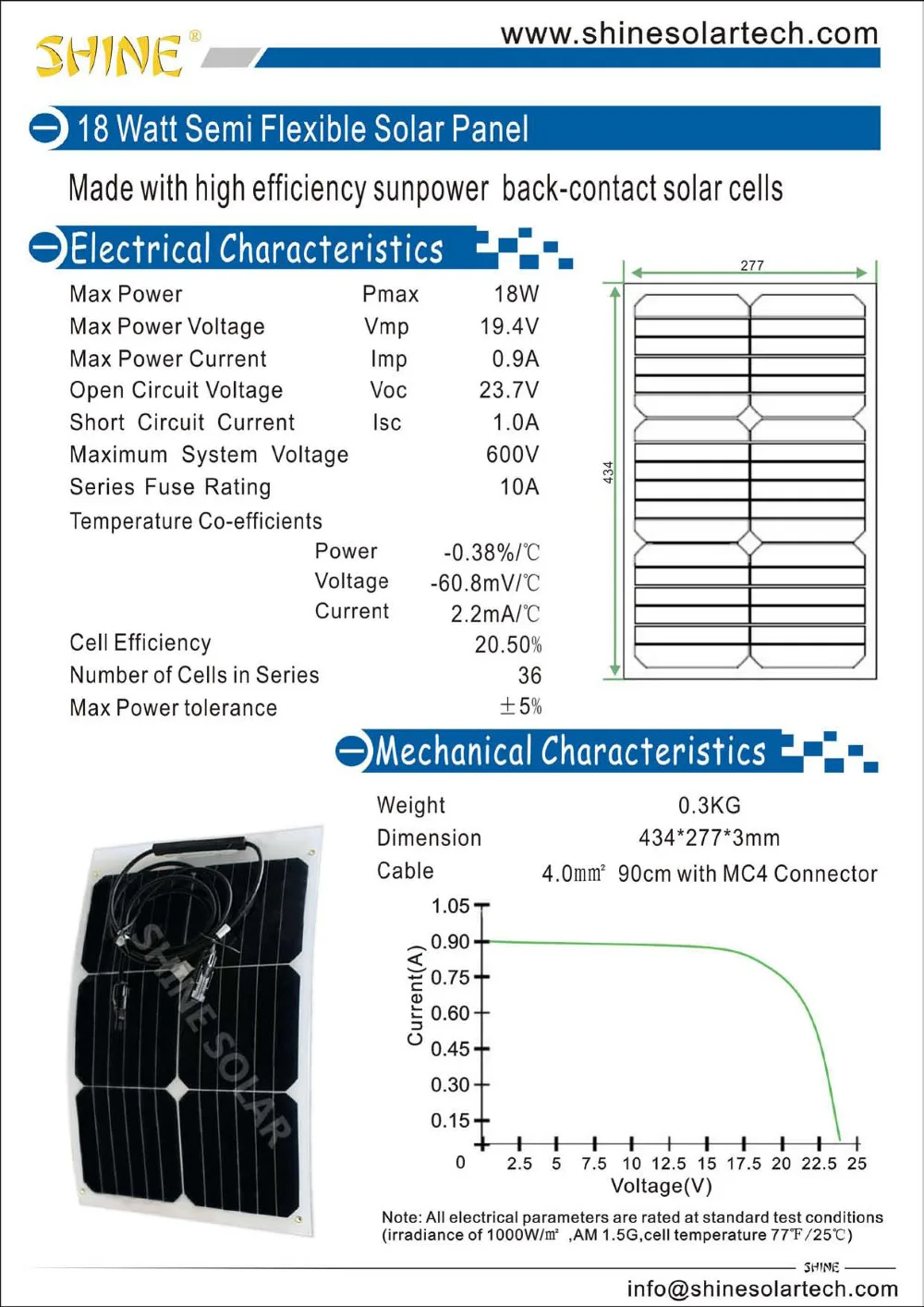 Portable Mini Watt 18w Small Flexible Solar Panel With Waterproof ...