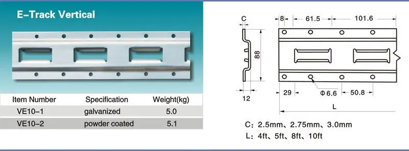 All Size E-track / Track / Steel Track - Buy Excavator Steel Track,E ...