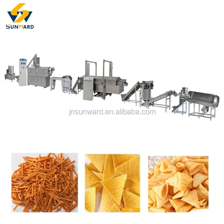 Sunward 100-150kg/h Doritos /tortilla / Corn Chip Making Machine Fried ...