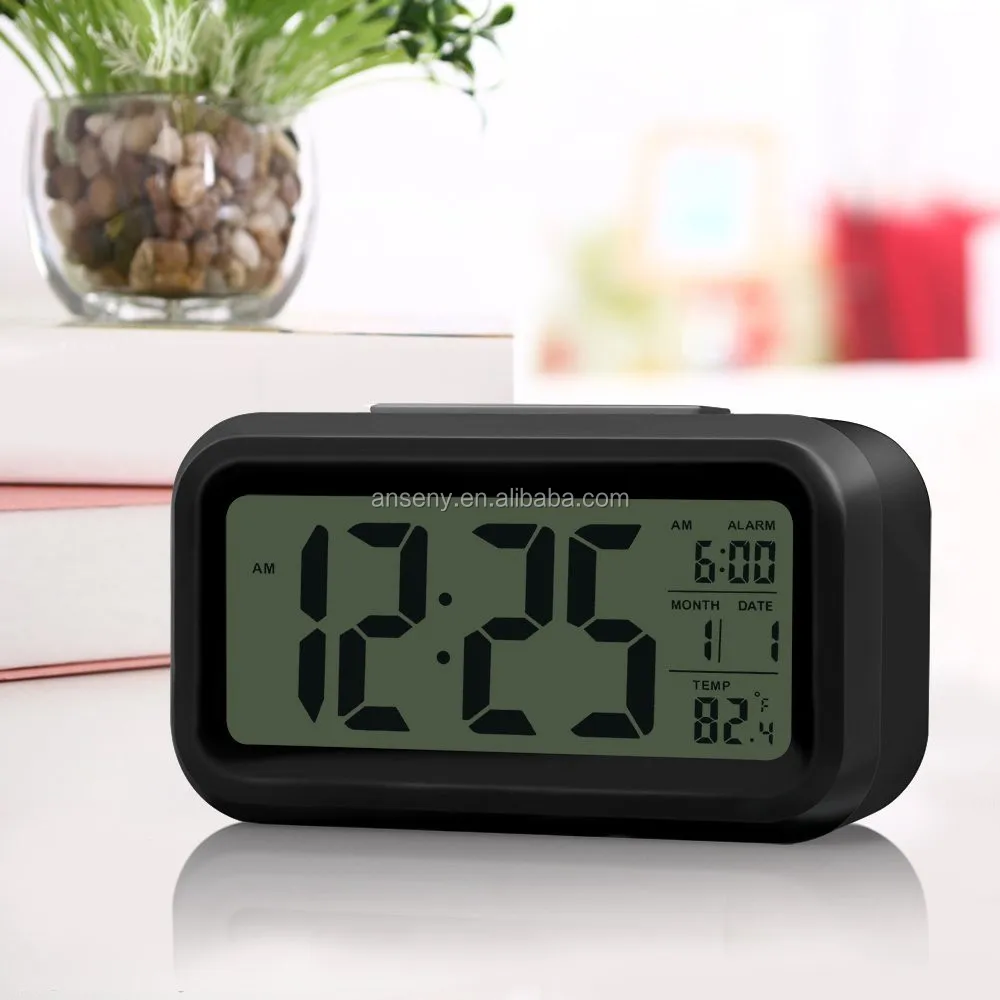 Lcd Digital Multi Alarm Clock Talking Table Clock With Calendar - Buy ...