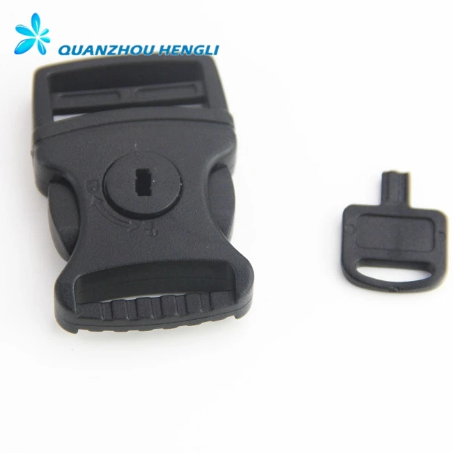 25mm Plastic Lock Buckle With Key - Buy Plastic Buckle Key,Lock Buckle ...