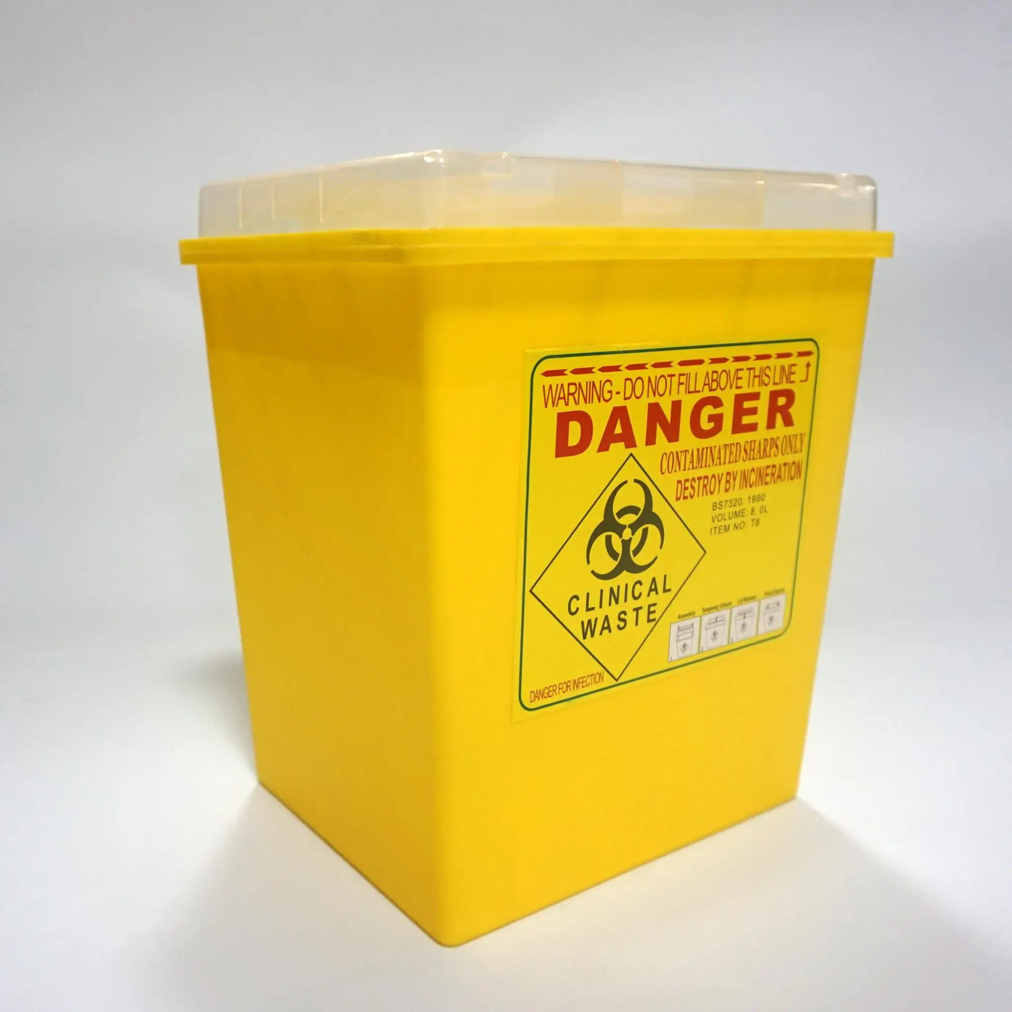 Disposal Biohazard Plastic Sharp Container,Medical Sharps Disposal ...