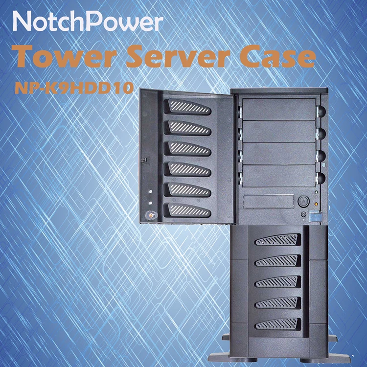 Tower Server Case 3.5" X10, 5.25" X4 - Mid Tower ATX Case with USB ...