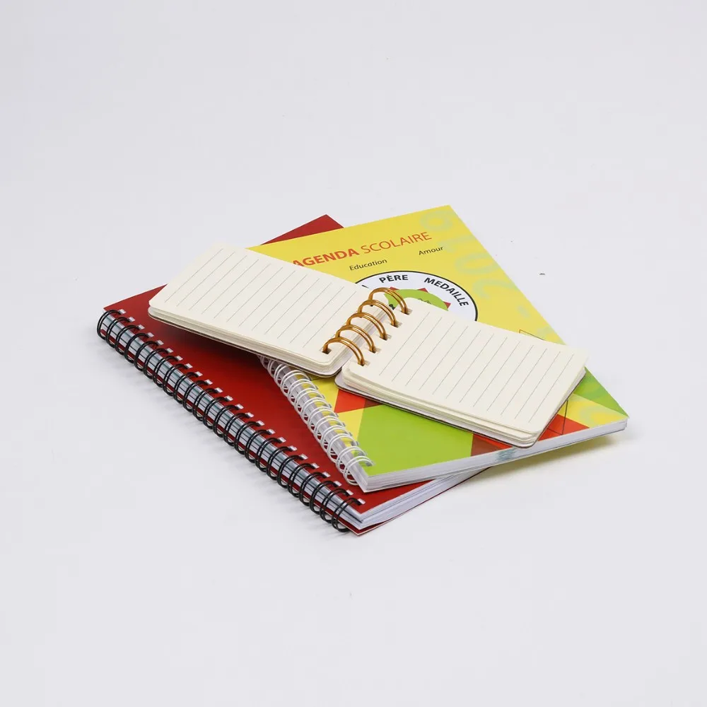Transparent Clear Pp Hard Plastic Cover Spiral Notebook With Color ...