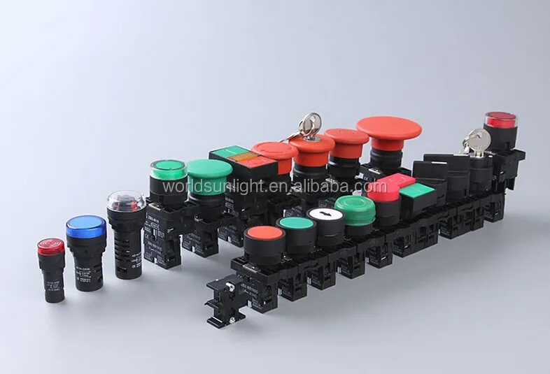 Ip65 22mm Waterproof Push Button Switch And Indicator Silicon ...