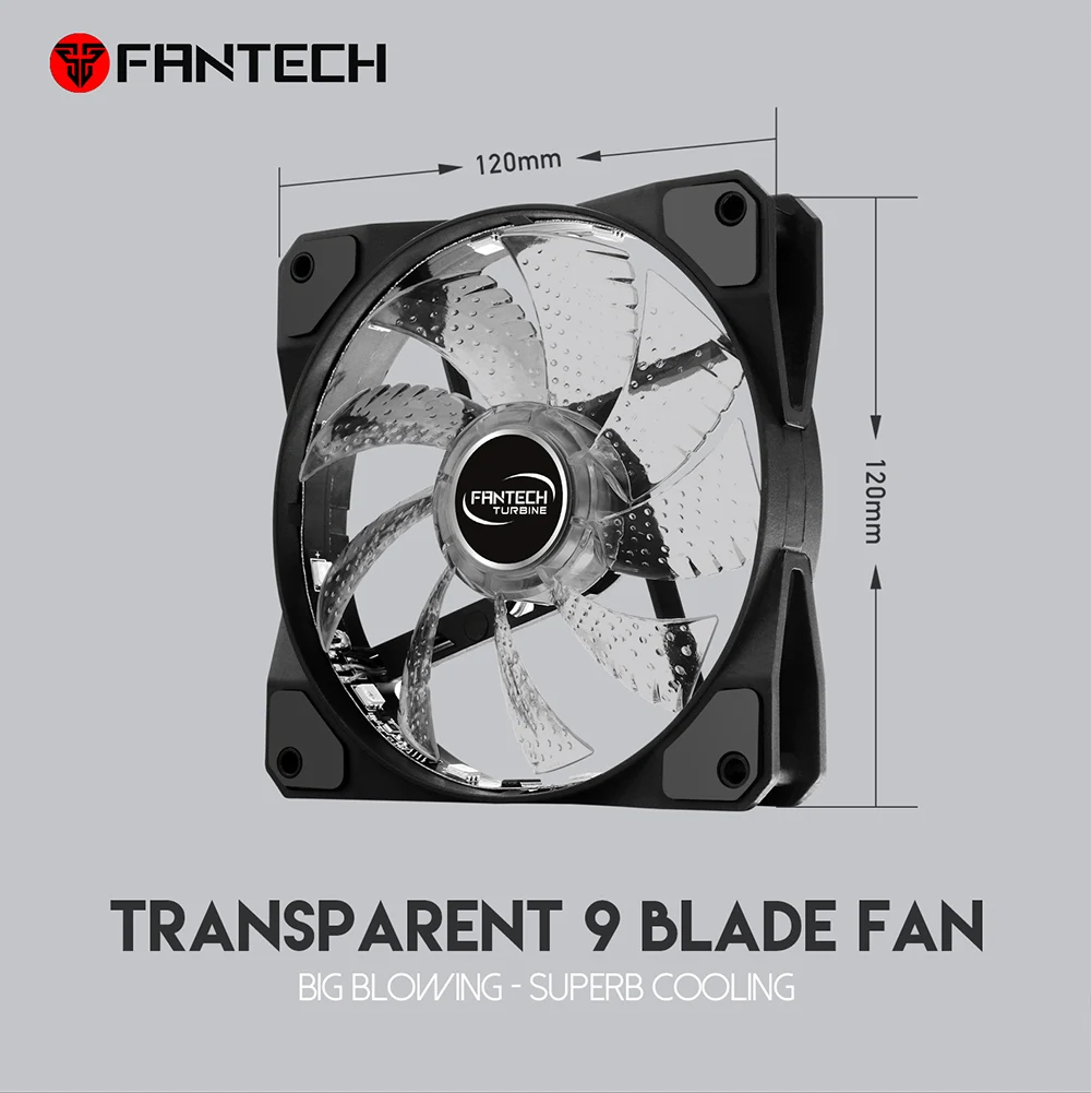 Fantech Rgb Computer Case Fan With Anti Vibration And Silent Fan - Buy ...