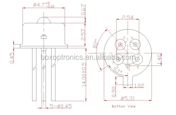 2.5g Apd-tia To46 Pin-tia Ingaas Avalanche Photodiode - Buy Apd-tia,Infrared Photodiode 2.5g Apd ...