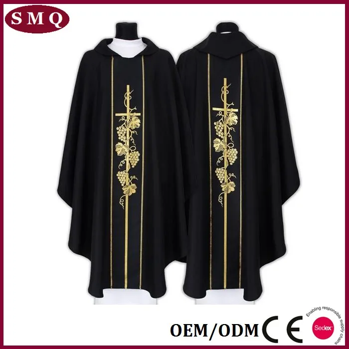 Priest Celebrant Chasuble Catholic Church Father White Mass Vestments