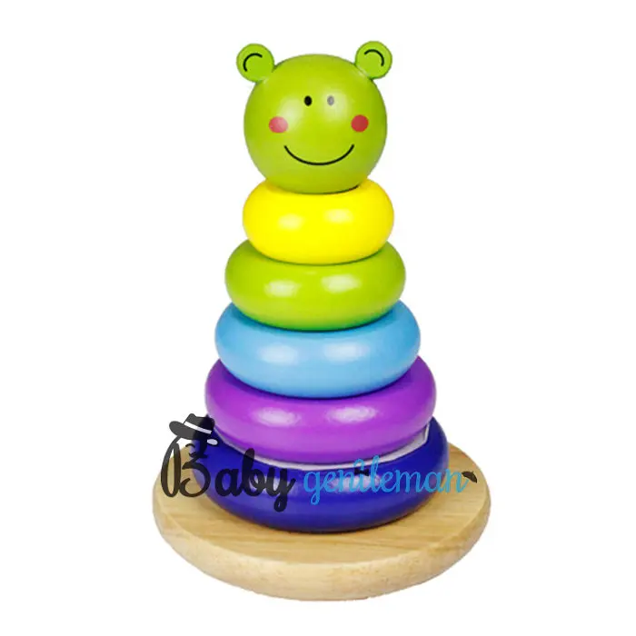 Colorful Educational Wooden Stacking Rings Toy For Baby Z13147d - Buy ...