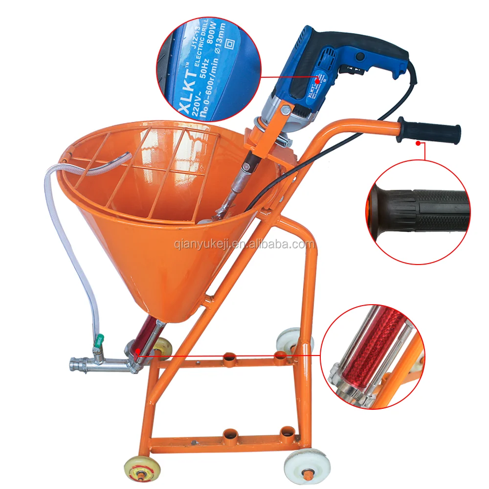 Hot Sale Mini Putty Coating Cement Mortar Spraying Machine Stucco Spray ...