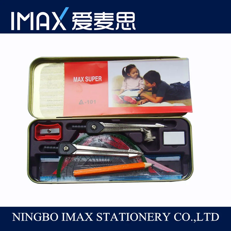 10pc Max Super Mathematical Instruments Box,Geometric Tools,Math Set ...