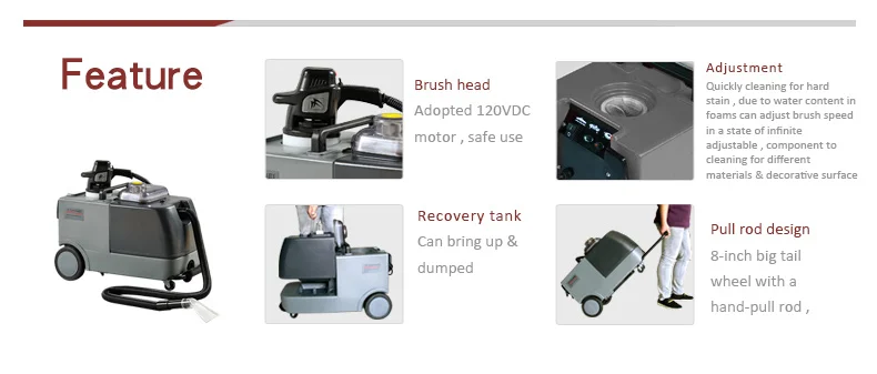 Portable 750w Sofa Gms-2 Textile Car Seat Washing Cleaning Machine ...