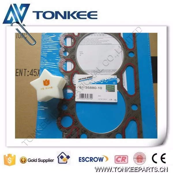 20405901 20949868 Ec290b Head Gasket D7d Engine Head Gasket 61-35880-10 ...