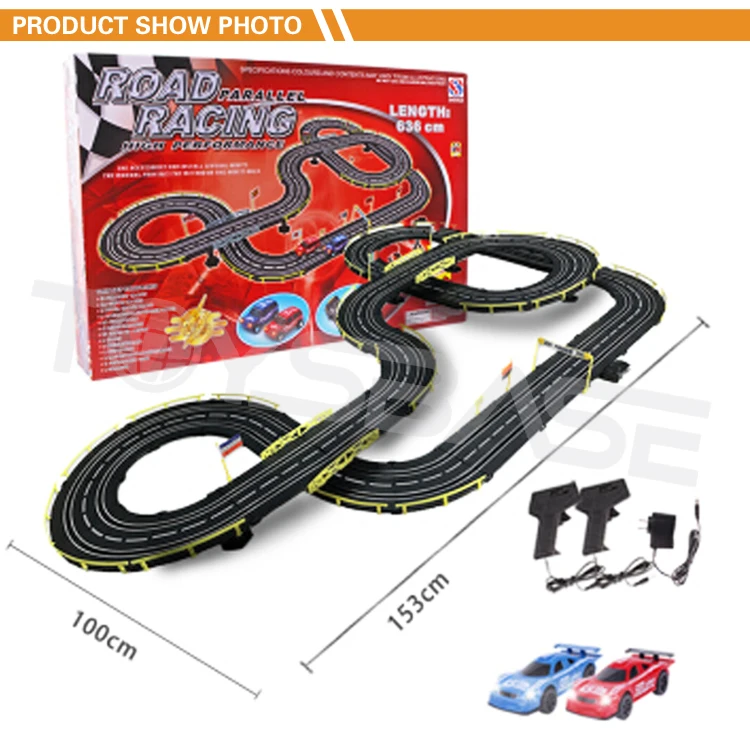 Juguetes Plastic Rail Racing Sets Electric Toy Race Track Car Auto ...