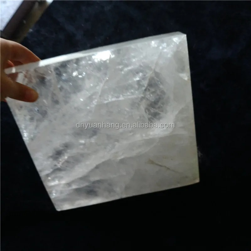 Wholesale Large Natural Quartz Crystal Tile Rock Crystal Plates