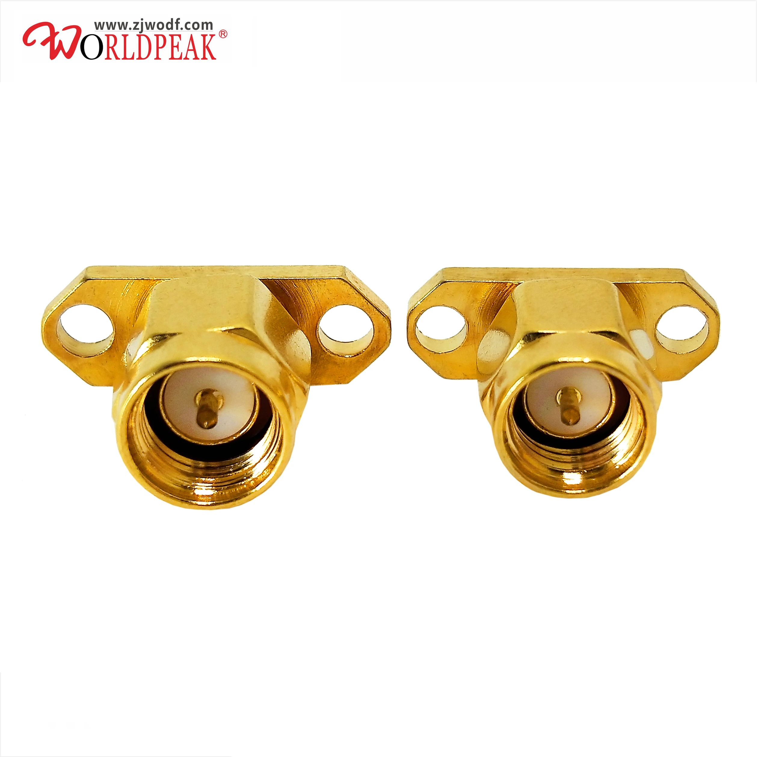 Sma Male Plug Flange 2 Hole Connector Panel Mount Rf Coaxial Sma ...