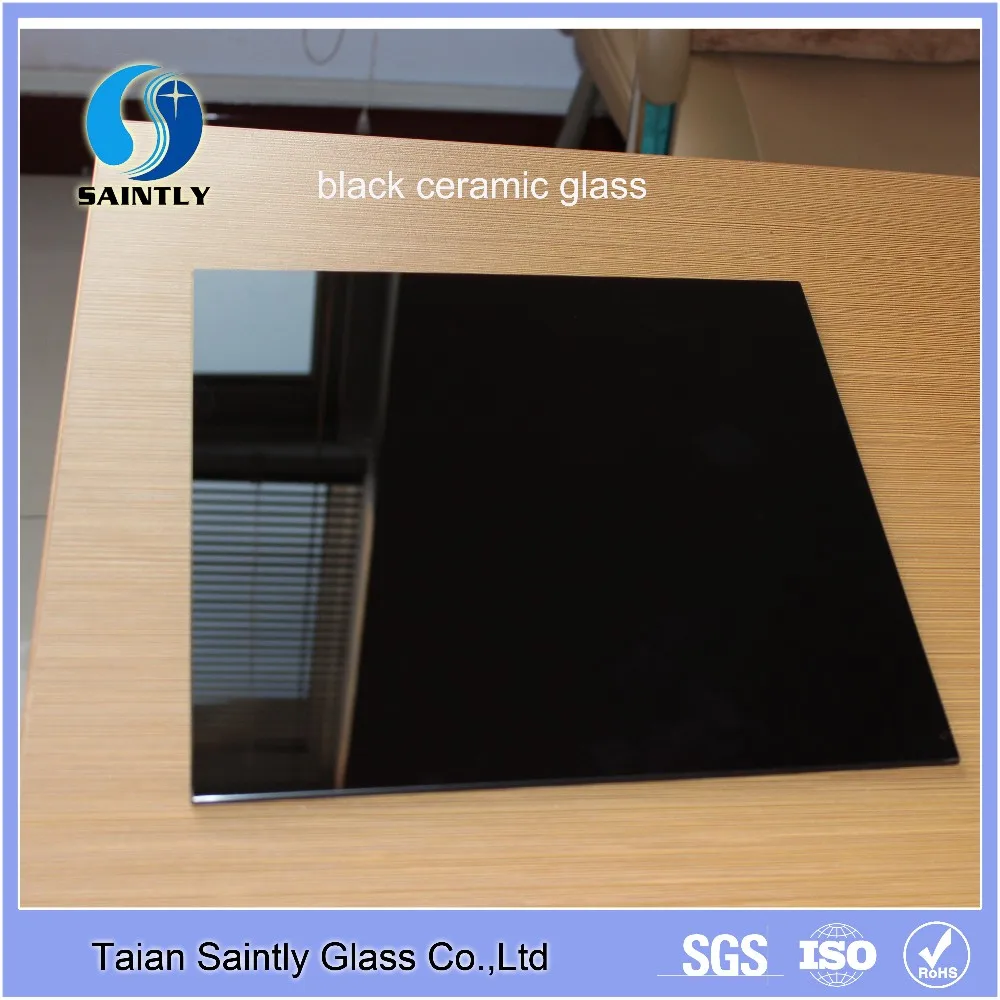 4mm Thick Tempered Black Ceramic Glass for Induction Cookers