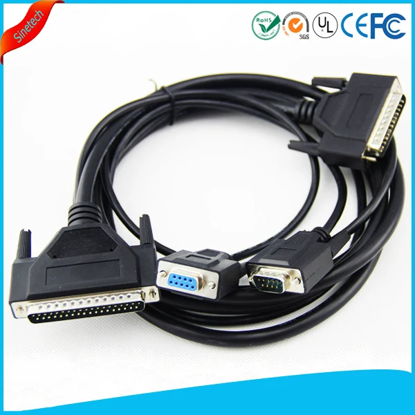 Db37 Male To Db25 Male And Db9 Female Connector Cable - Buy Db37 Male ...